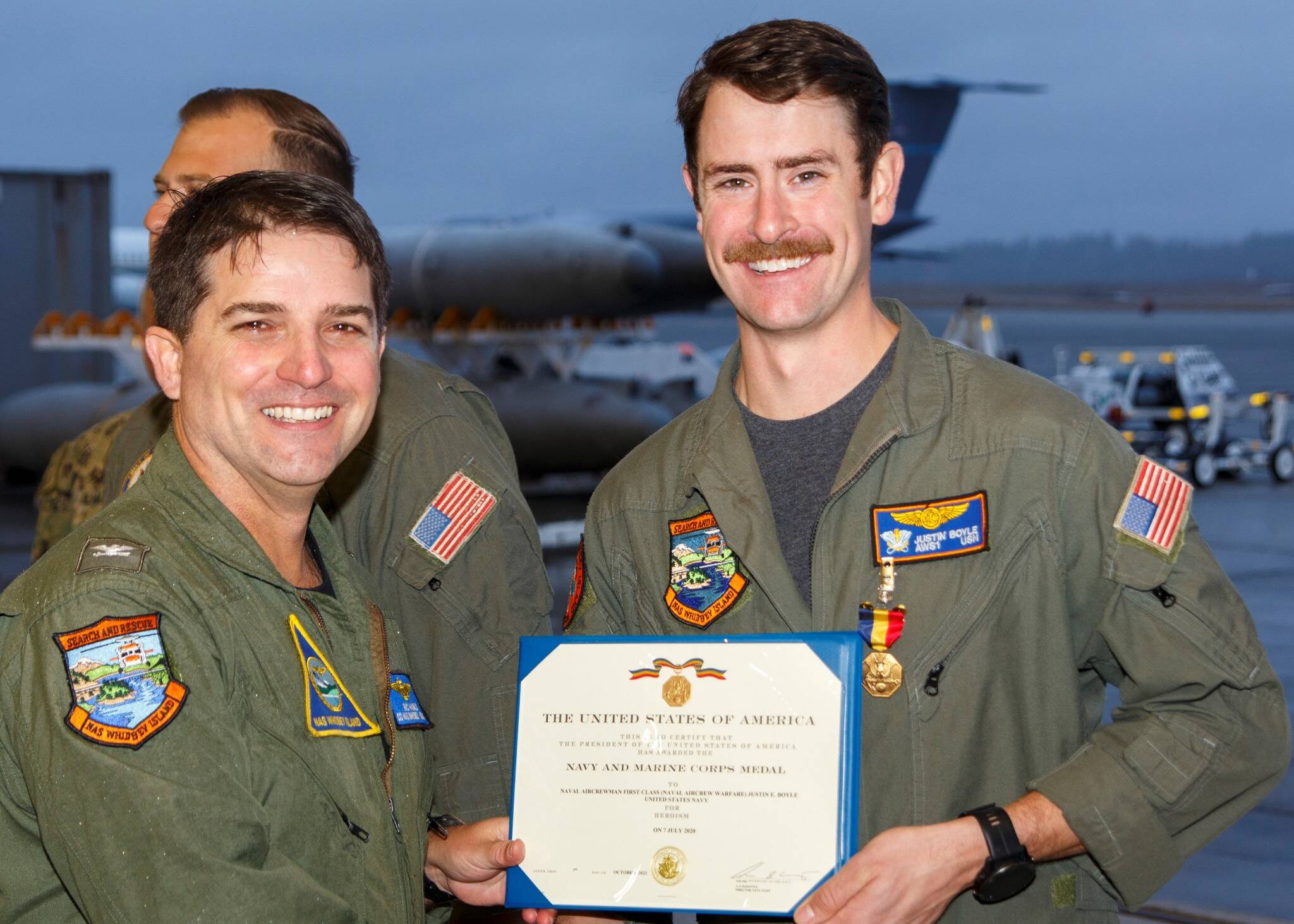 Crew members receive award for life-saving efforts | Whidbey News-Times