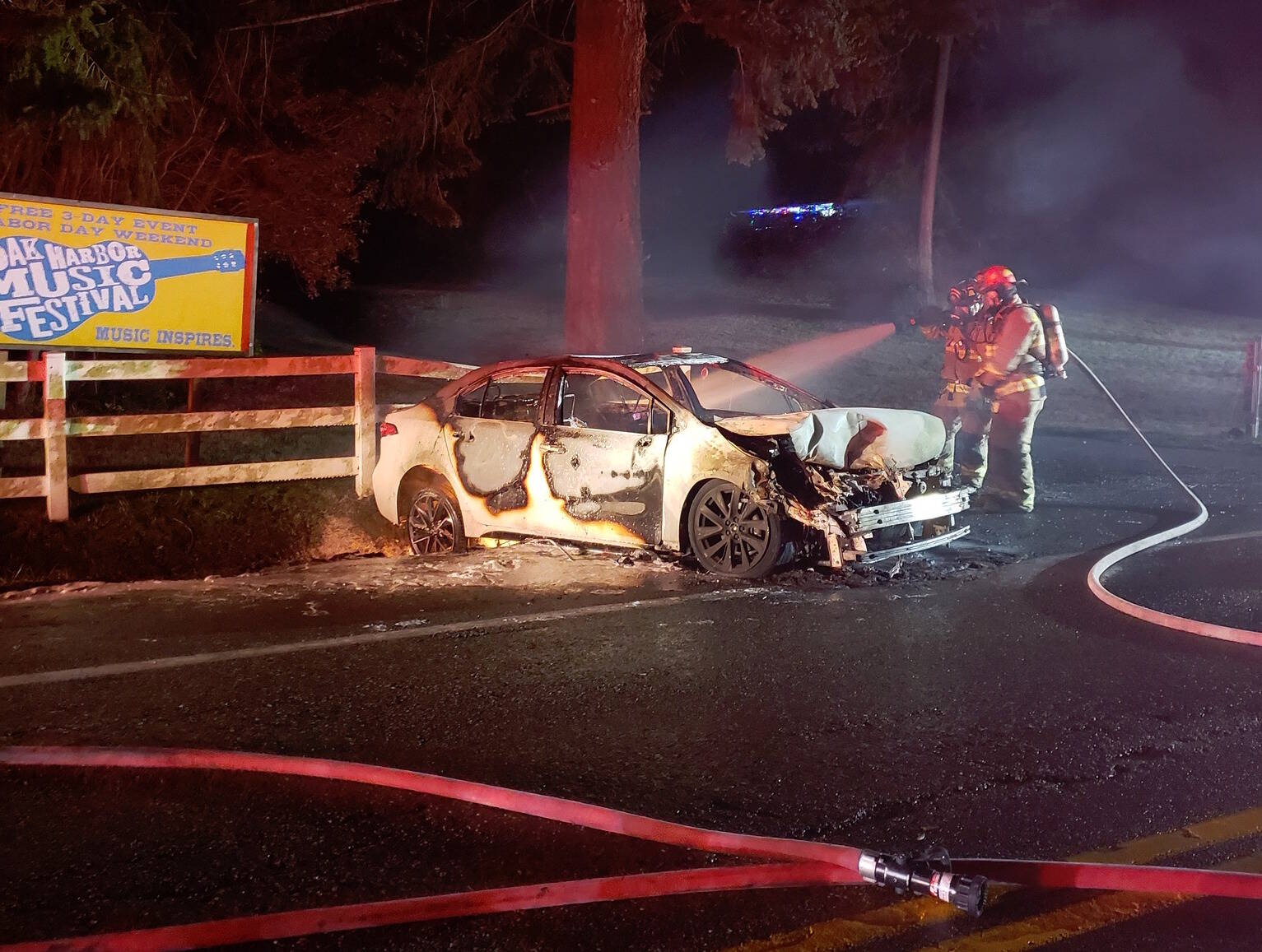 Fiery crash closes highway | Whidbey News-Times