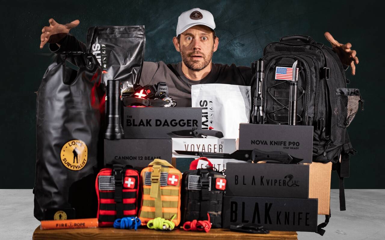 Lone Survivalist Survival Crate – Emergency Preparedness Kit with ...